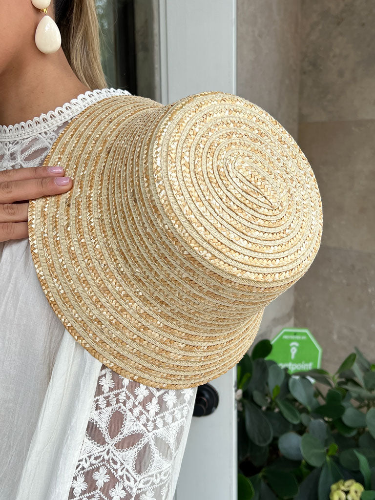 ARIA Natural Straw Bucket Hat | CocoIndigo