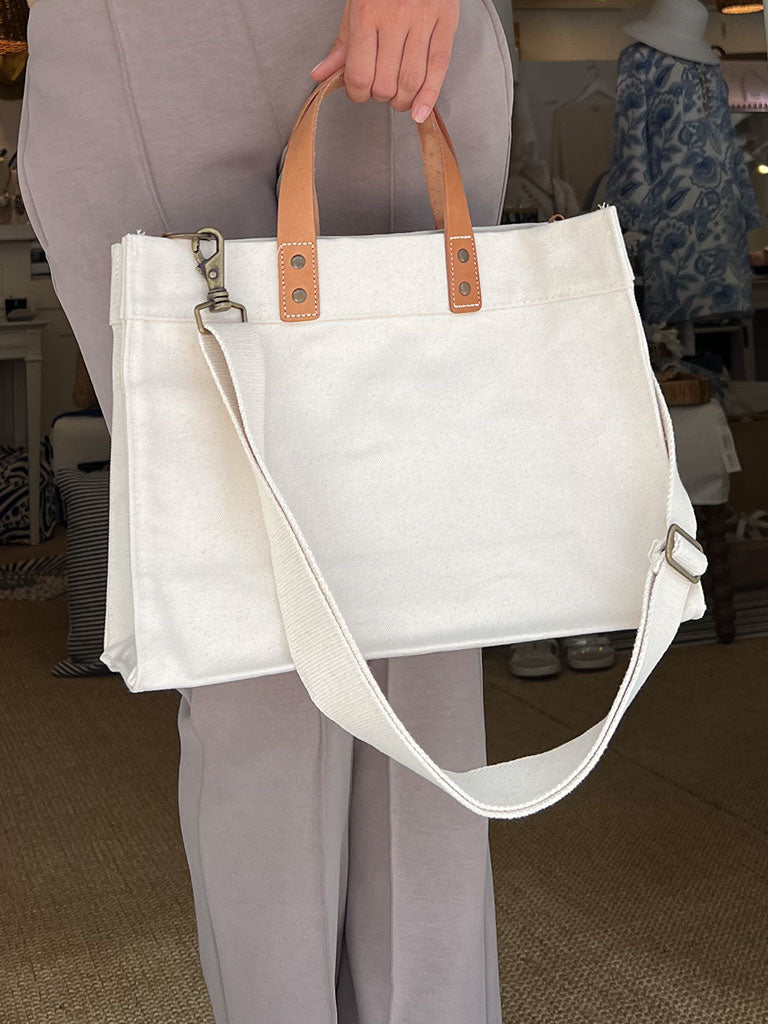Mini Box Canvas Tote | CocoIndigo