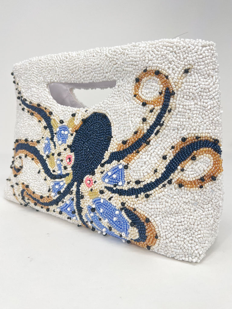 Hand-Beaded Octopus Clutch | CocoIndigo